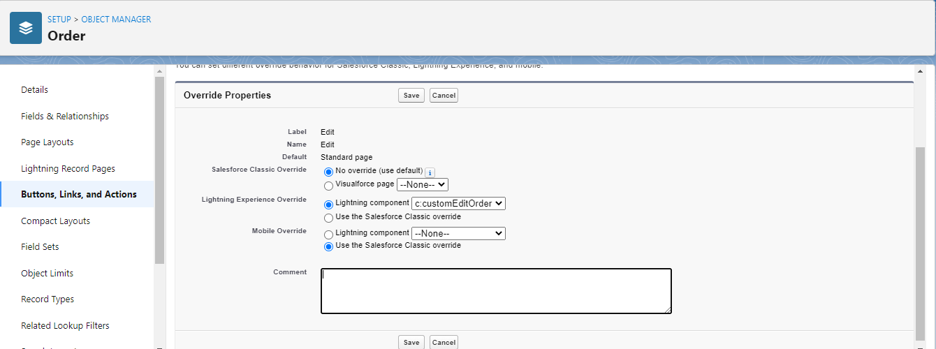 Override Standard Record Edit Button In Salesforce - SFDC Pathshala