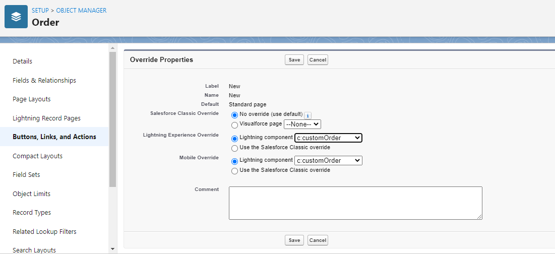 Override Standard New Record Creation Button In Salesforce Sfdc Pathshala